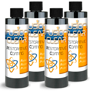 Fusion Clear, Instantly restore clear coat by infusing scratches & scars